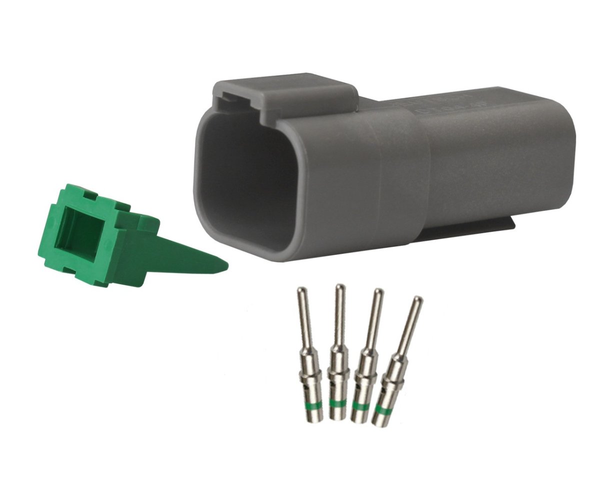 4-polet DEUTSCH stik, 1 stk. hanstik - Deutsch-stik - FDPARTS