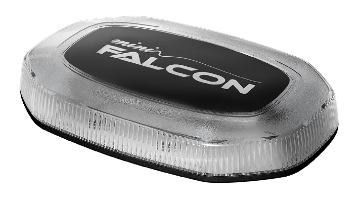 Mini-Falcon, gul/klar, 12/24v, R65, fastmontering - Falcon-Serien - FDPARTS